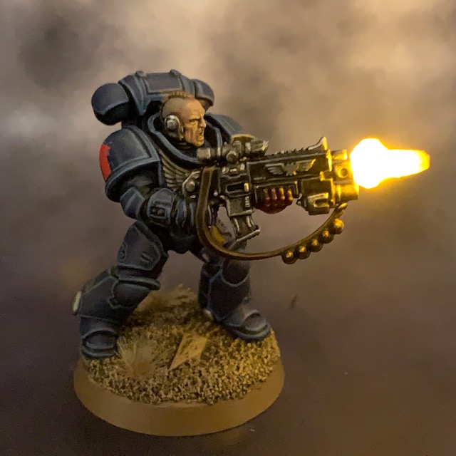 Crimson Fists Intercessor with LED Muzzle Flare – Chris Buxey Paints