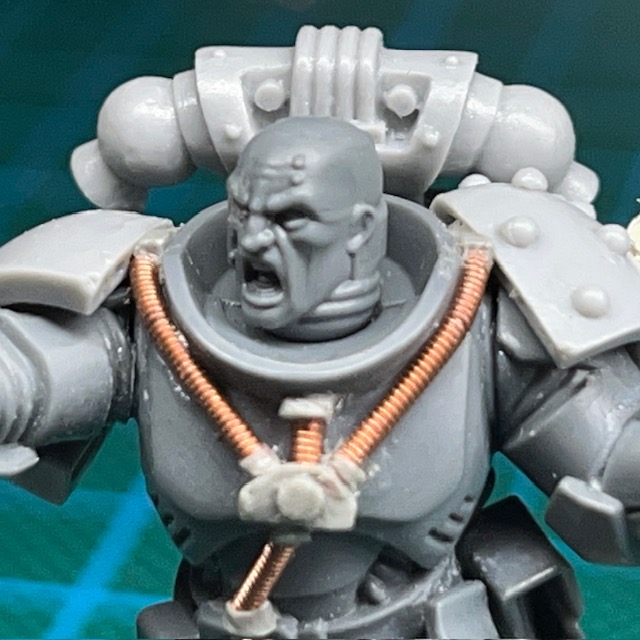 Brother Castiar, Flesh Eaters Assault Intercessor with swappable helmet ...