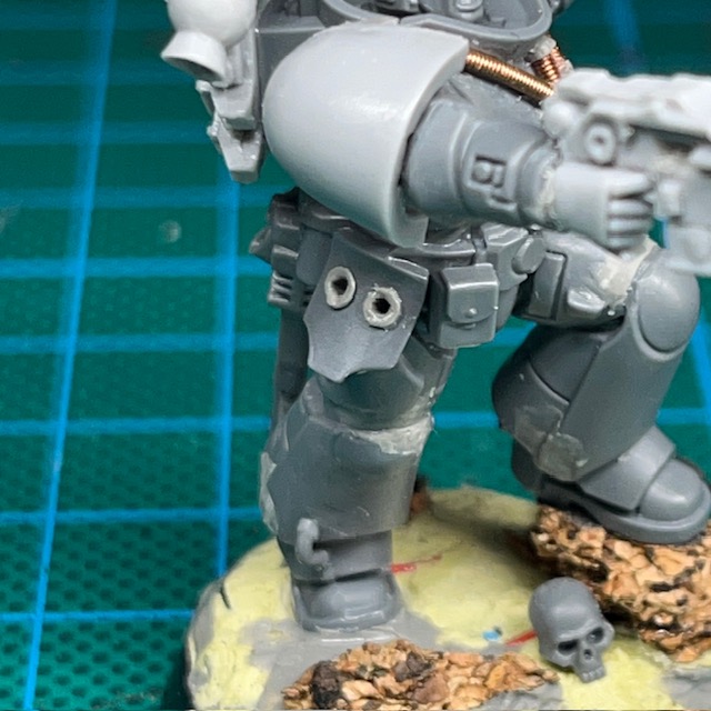 Brother Castiar, Flesh Eaters Assault Intercessor with swappable helmet ...