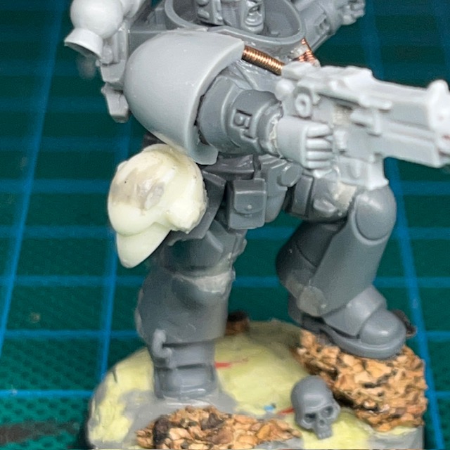 Brother Castiar, Flesh Eaters Assault Intercessor with swappable helmet ...