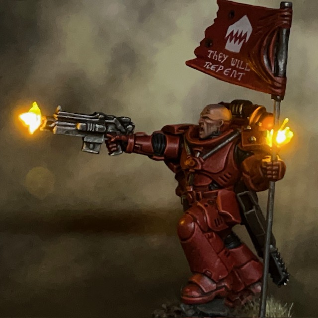 Brother Castiar, Flesh Eaters Assault Intercessor with swappable helmet ...