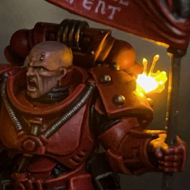 Brother Castiar, Flesh Eaters Assault Intercessor with swappable helmet ...