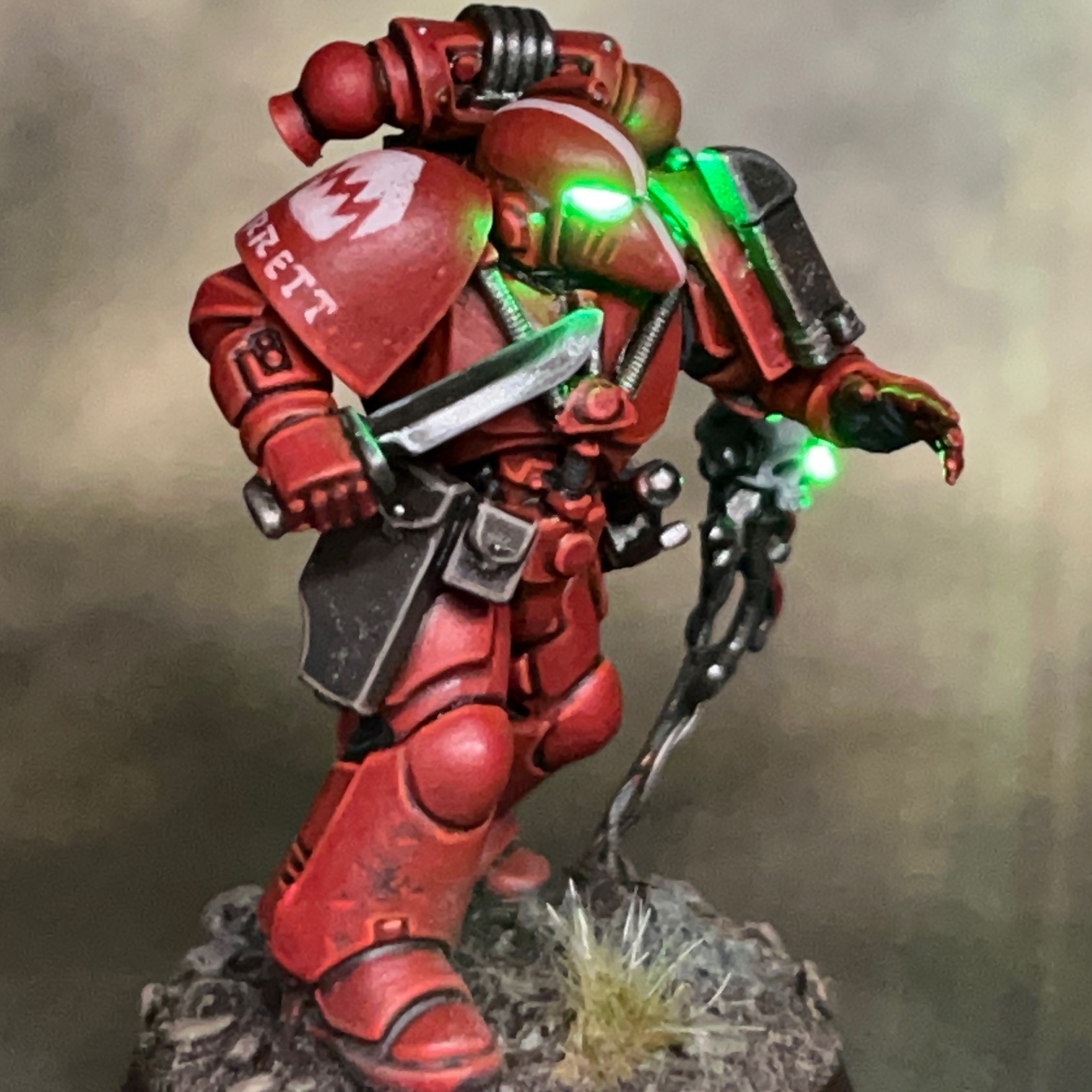 Brother Garrett, Flesh Eater Assault Intercessor – Chris Buxey Paints
